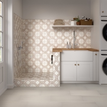 ALLURO - 9X9 MANOR, CREAM, POLISHED | Emser Tile