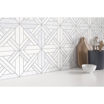 ALLURO - 9X9 CASTLE, SILVER, POLISHED | Emser Tile