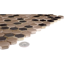 CONFETTI II - 1X1/12X12, BRONZE, GLOSSY/MATTE | Emser Tile