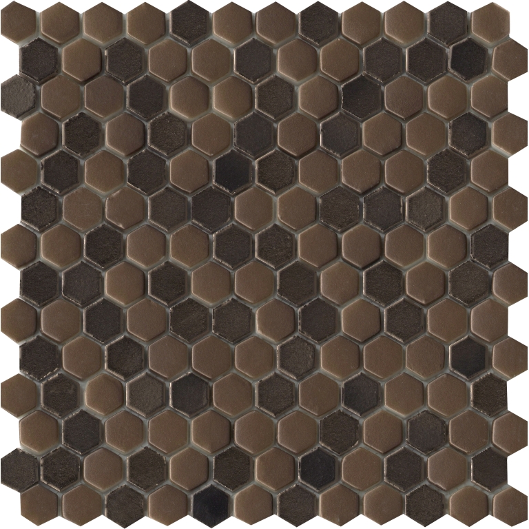 CONFETTI II - 1X1/12X12, BRONZE, GLOSSY/MATTE | Emser Tile