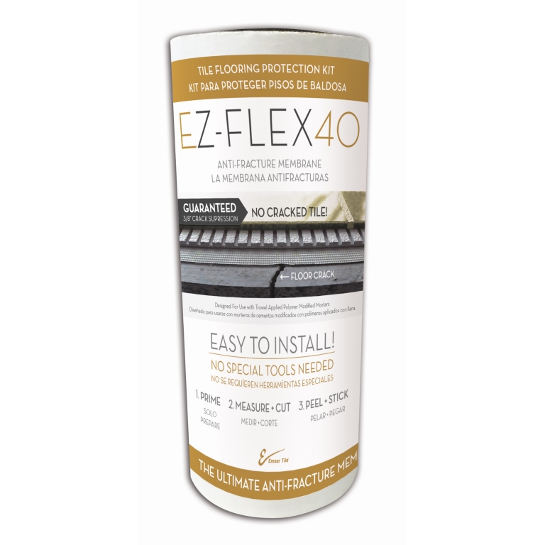 EZ-FLEX40 CRACK ISOLATION PEEL & STICK MEMBRANE 25SF KIT WITH 8OZ ...