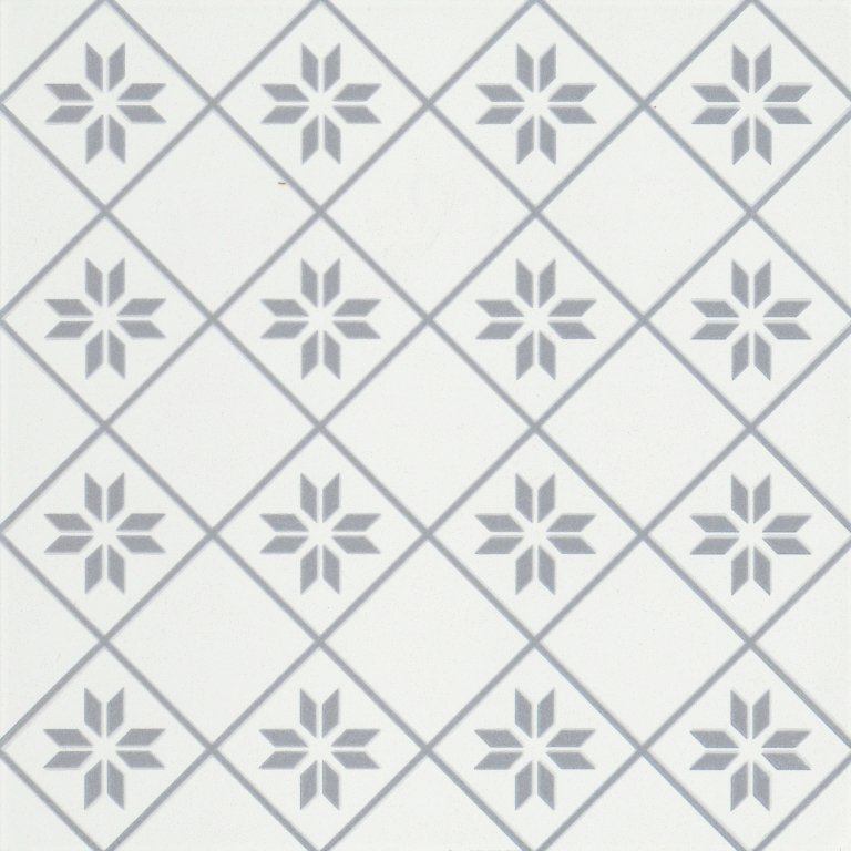 GEOMETRY - 10X10 PETAL, GRAY, MATTE/SATIN | Emser Tile