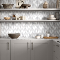 KUDOS - 16X47 CHEVRON, PERLA, GLOSSY | Emser Tile