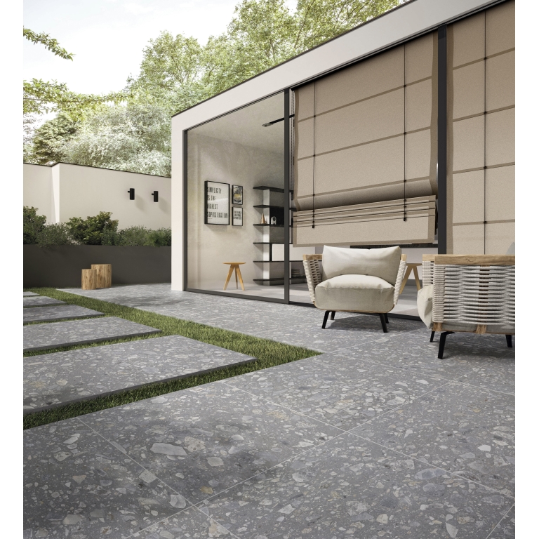 MIXT 2 - 24X24, GRAY PEBBLE, GRIP | E™ by Emser Tile