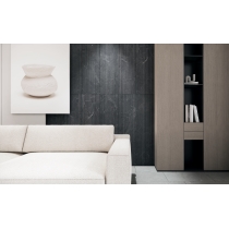 TERRAMOR - 12X47 GROOVE, NERO, MATTE | Emser Tile