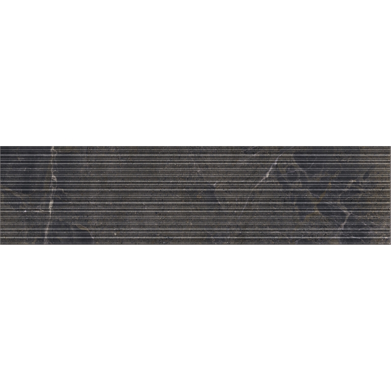 TERRAMOR - 12X47 GROOVE, NERO, MATTE | Emser Tile